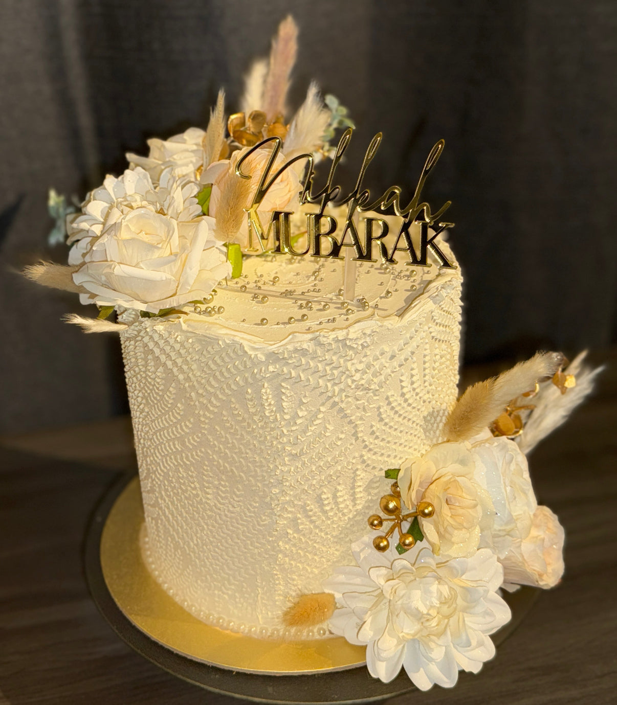 Nikkah Mubarak Wedding Cake | Wedding Cake Delivery in East London ...