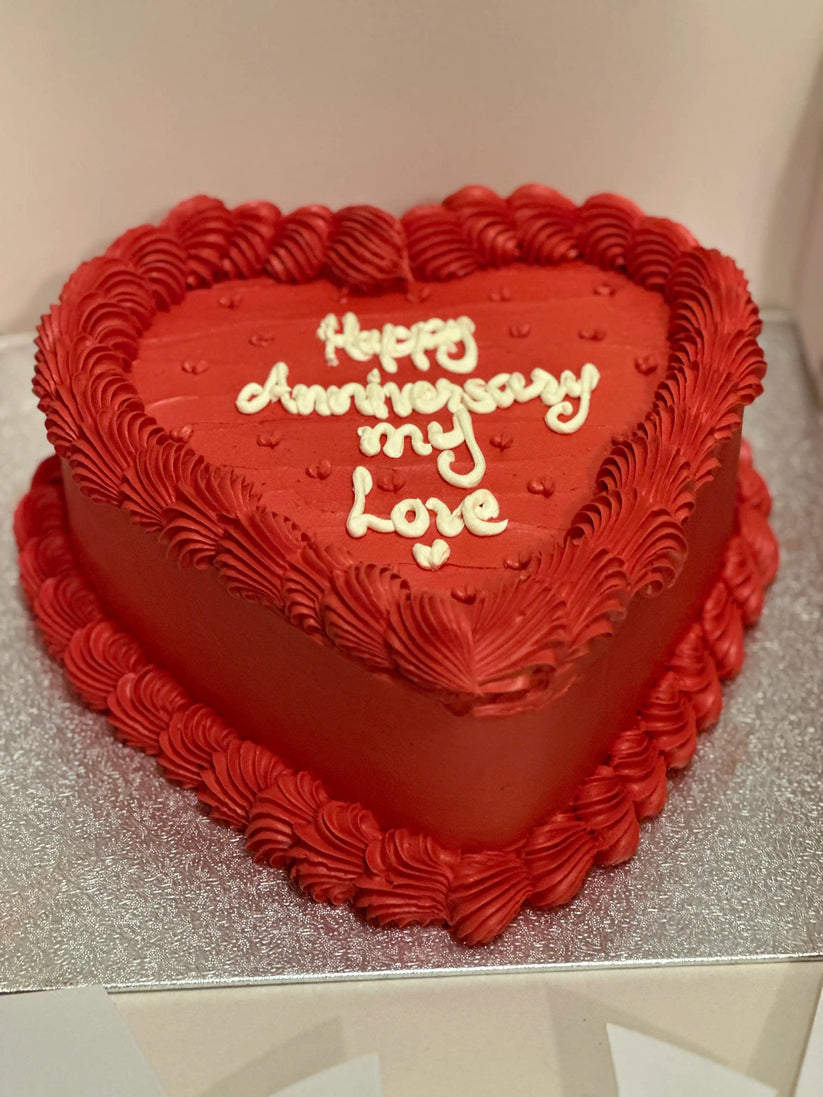 Custom Heart Cakes – Same-Day & Next-Day Delivery in East London | Cake ...