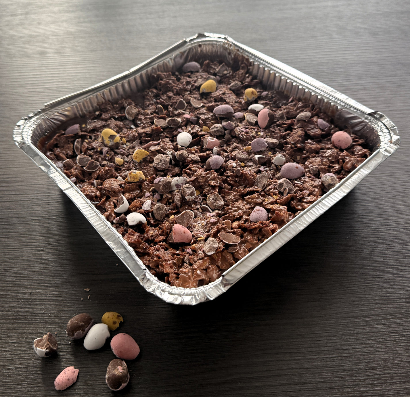 Mini Eggs Chocolate Crunch Cake Tray | East London Bakery Delivery ...