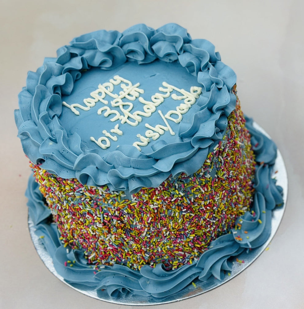 Sprinkle Birthday Cake | Rainbow Sprinkles | London - Cake Trays