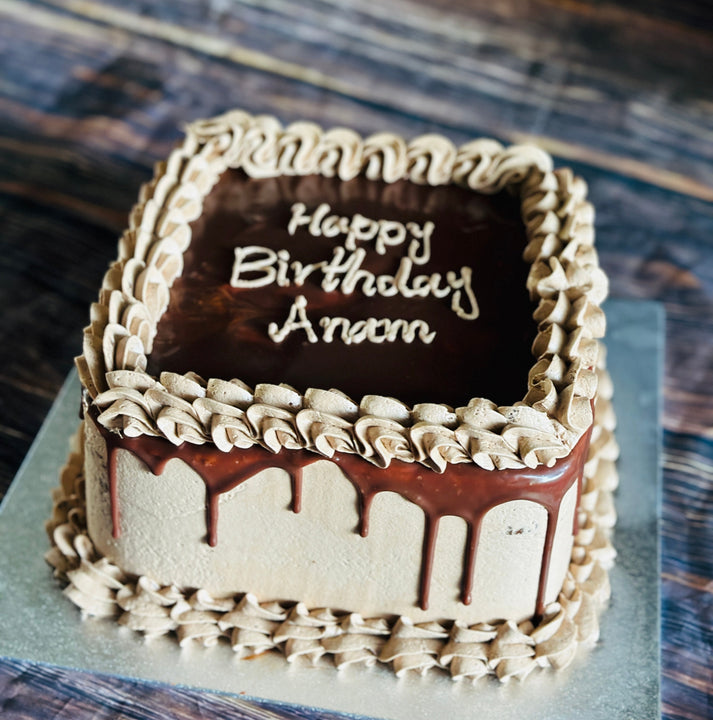 Square Drip Cake – Rich Chocolate Cake Delivered Across East London ...